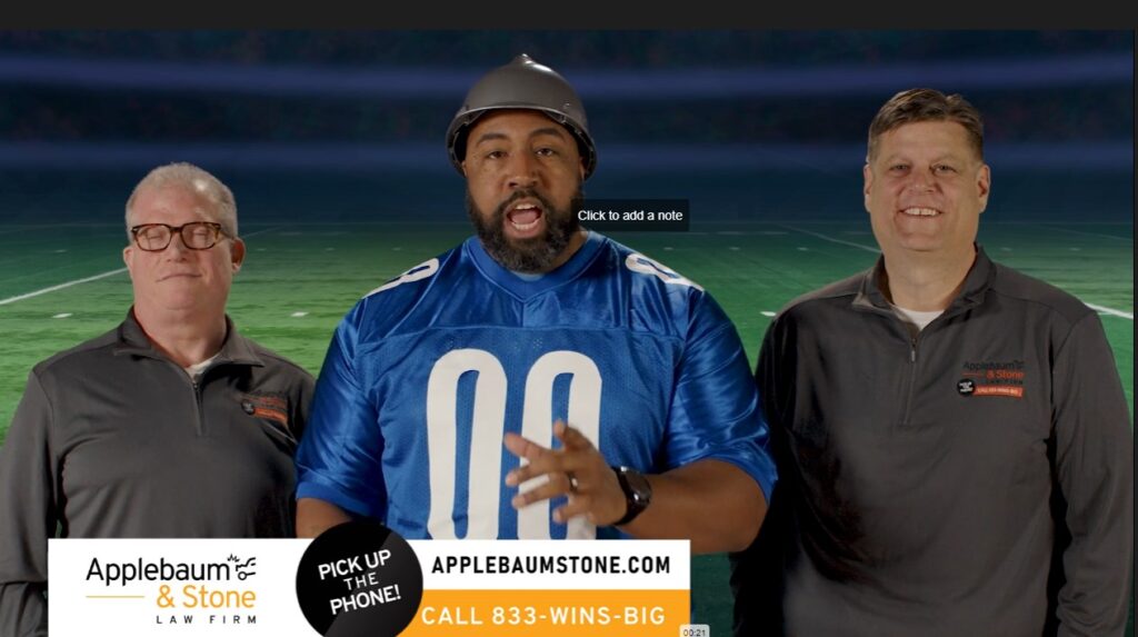 Detroit Lions Commercial Featuring Theo Gridiron - Applebaum and Stone ...